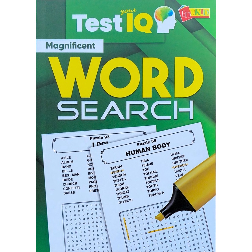 Word Search - Test Your IQ - Word Search for Adult - Word Search for ...