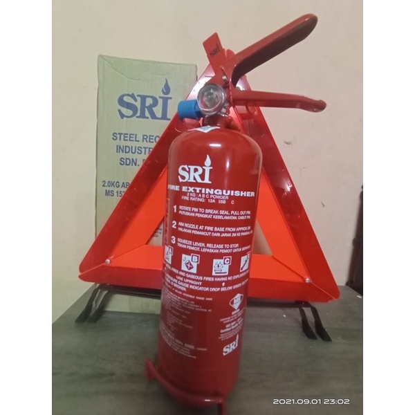 2kg ABC POWDER FIRE EXTINGUISHER / PEMADAM API 2kg SRI LORI DAN RUMAH ...