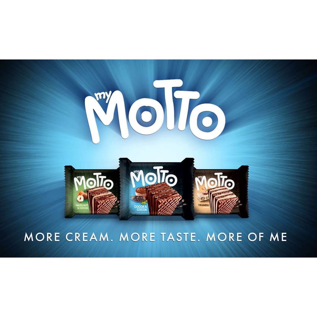 My Motto (Tiramisu / Cocoa / Hazelnut) 33gm x 20pack =1box | Shopee ...