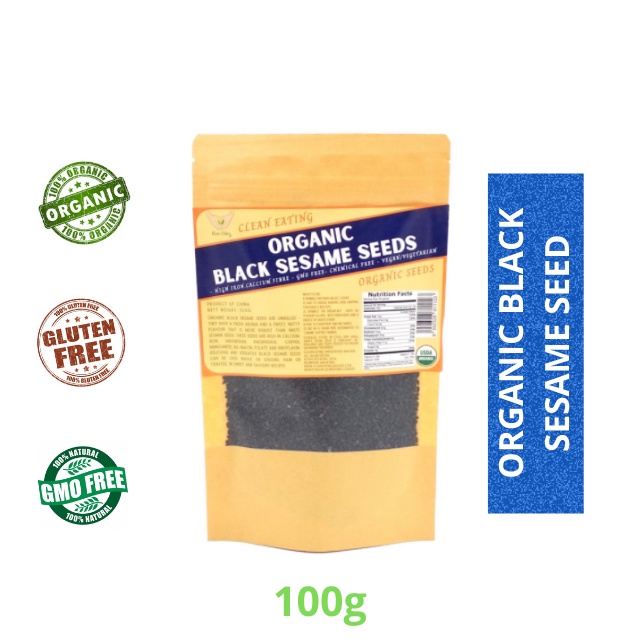 Clean Eating Organic Black Sesame Seed (100g) | Shopee Malaysia