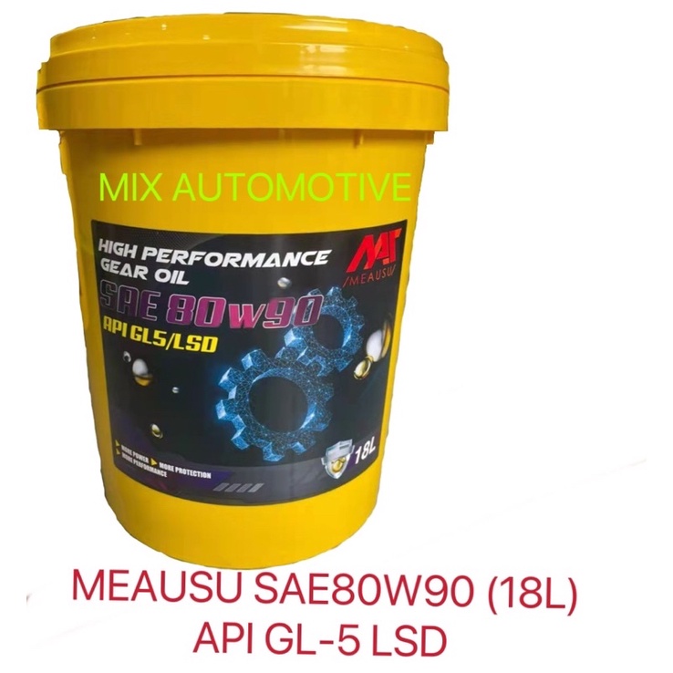 ( 100% ORIGINAL ) MEAUSU MANUAL GEAR OIL 80W90 18LITRE / 18L GL5 / LSD ! | Shopee Malaysia