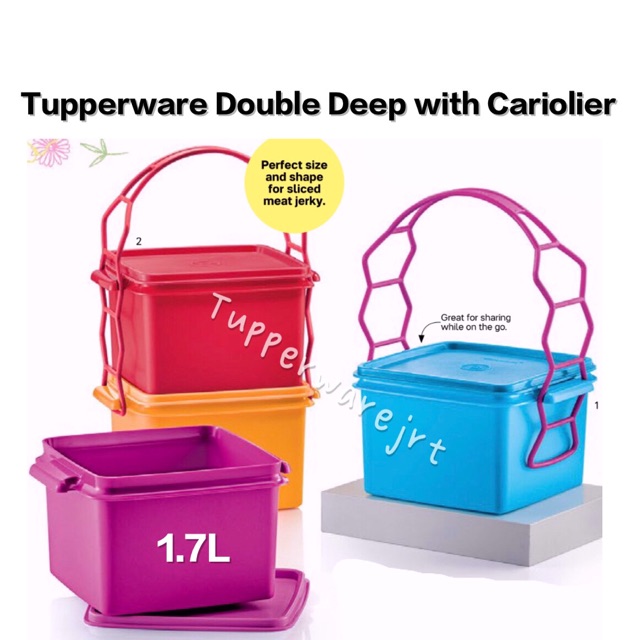 Tupperware Double Deep with Cariolier 1.7L each | Shopee Malaysia