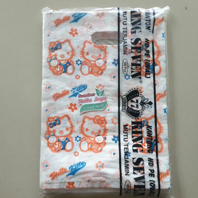 Hd Oval Plastic uk 21x30 HELLO KITTY MOTIF Contents 100 Lbr Plastic ...