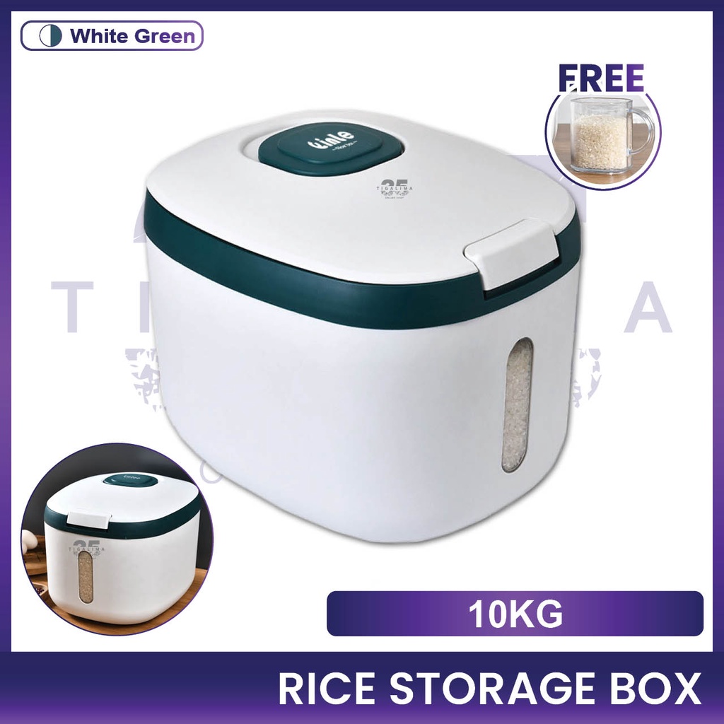 Rice Storage Box 5KG / 10KG Rice Dispenser Container Rice Container ...