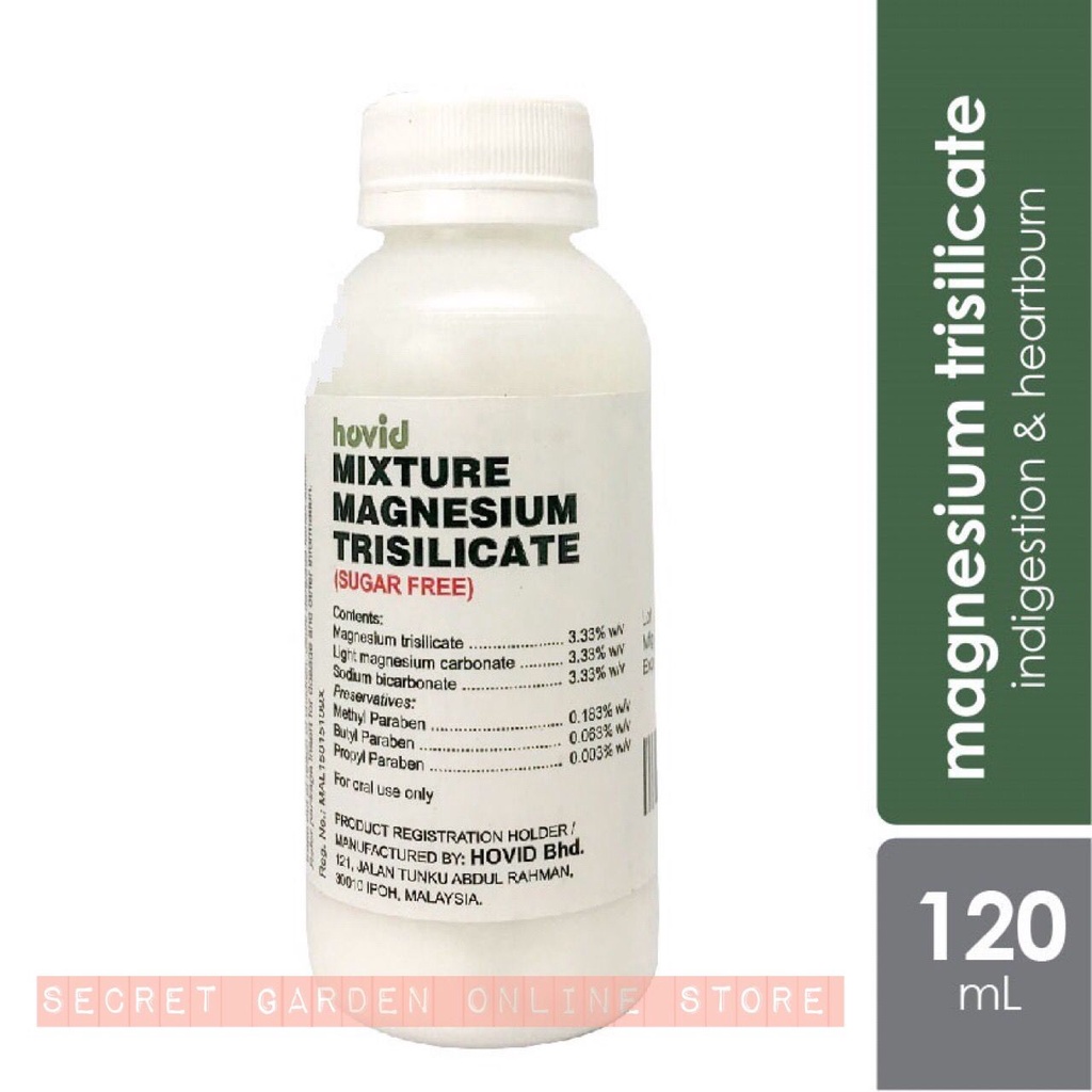 HOVID MIXTURE MAGNESIUM TRISILICATE/MMT(E: Jun/23)120ml MMT Hovid ...