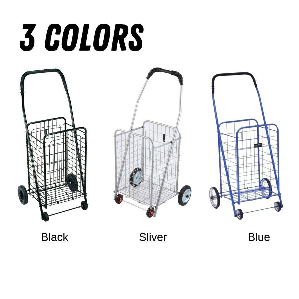 Foldable Lightweight Large Shopping Cart Trolley Laundry Fishing ...