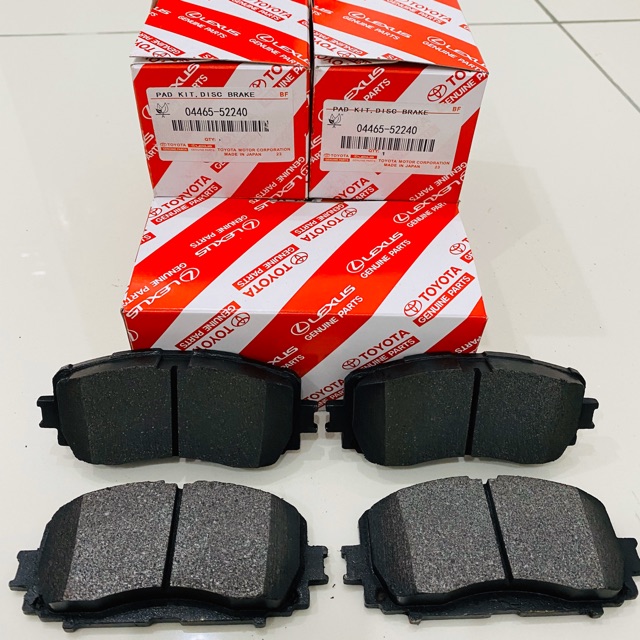 Original Toyota Vios NCP 93 & NCP150 Front Disc Brake Pads 04465-52240 ...