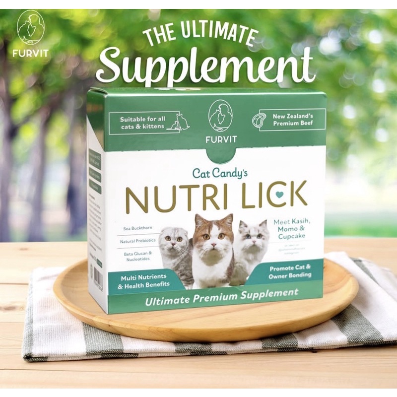 FURVIT PREMIUM BOOSTER CAT CANDY NUTRI LICK / Vitamin Kucing Johan and ...