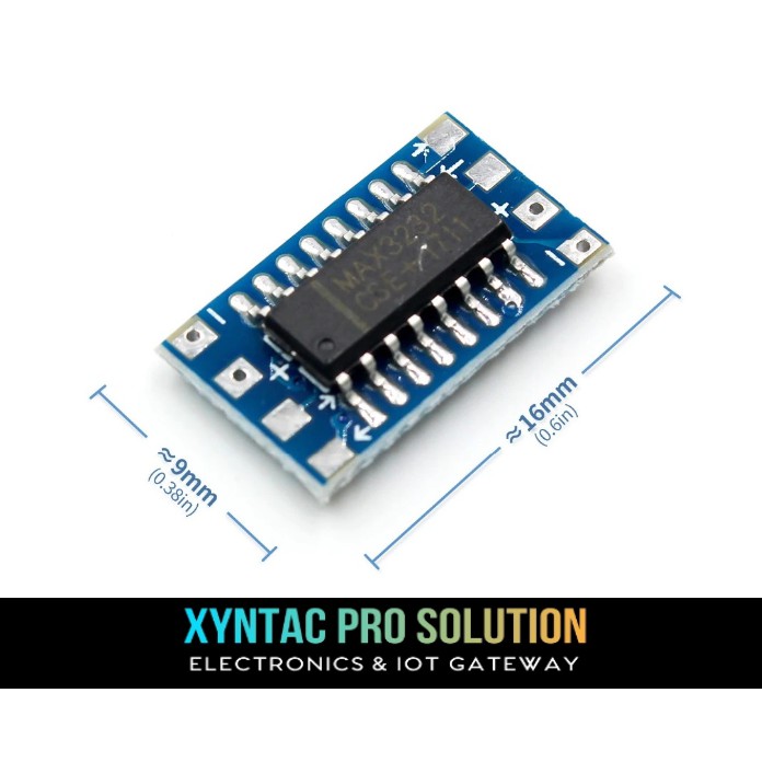 MAX3232 Serial Port Mini RS232 to TTL Converter Adaptor Module Board ...