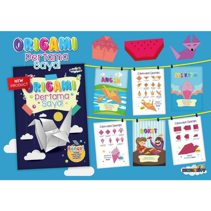 BUKU ORIGAMI PERTAMA SAYA PERCUMA KERTAS ORIGAMI | Shopee Malaysia