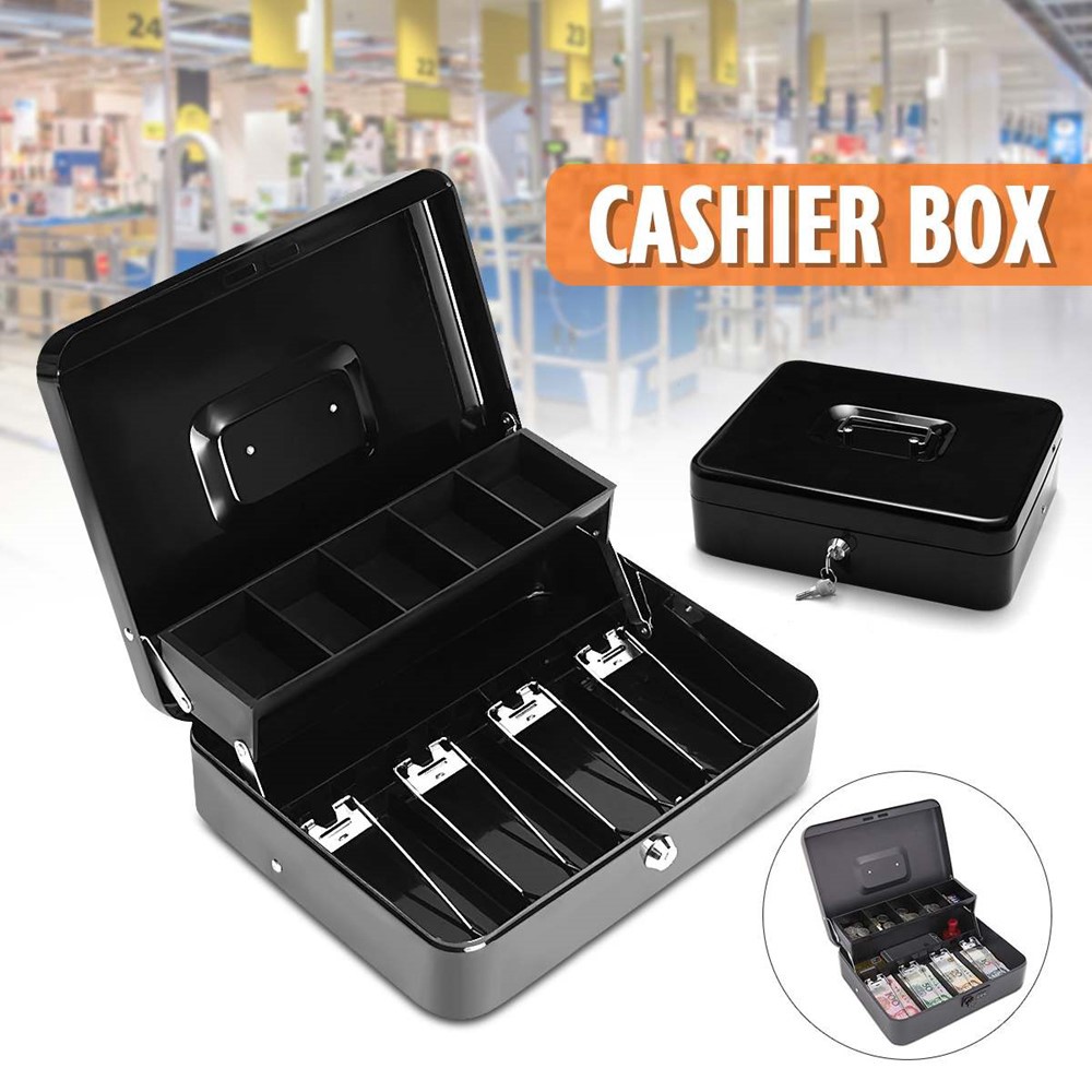 Portable Lockable Security 4 Bills Cashier Drawer Storage | Cash ...