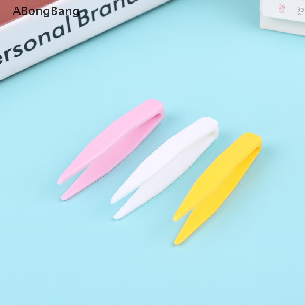 ABongBang 10Pcs Plastic Tweezer Child Toys Clamp Clip Forceps Tools DIY ...