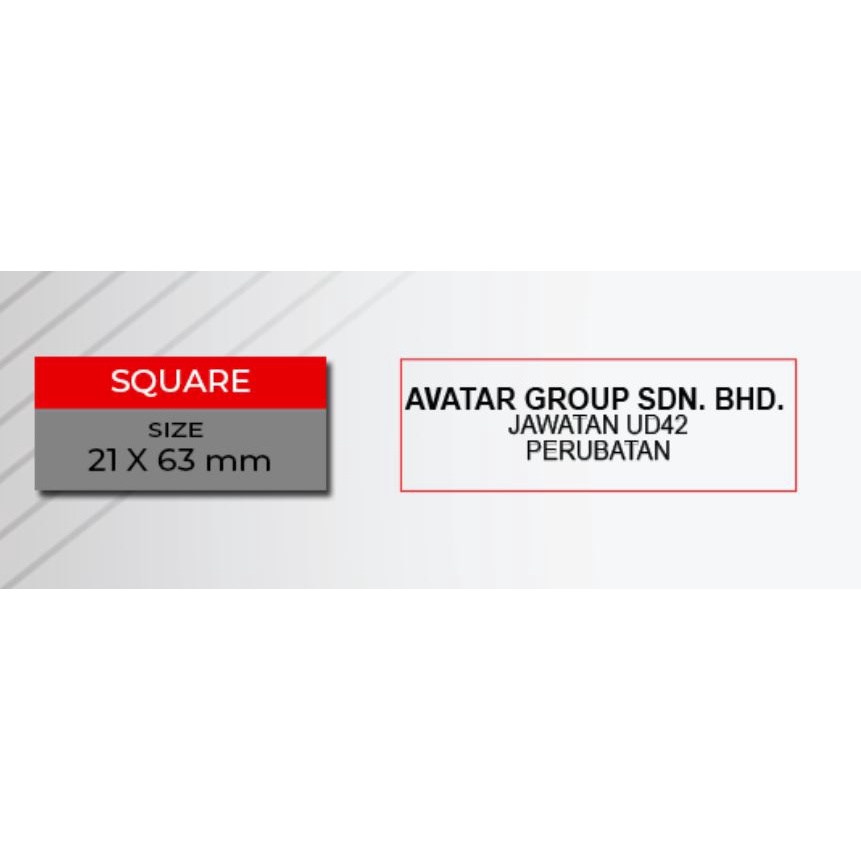 Rubber Stamp Normal / Cop Getah Biasa *SAME DAY DELIVERY* (READY STOCK ...