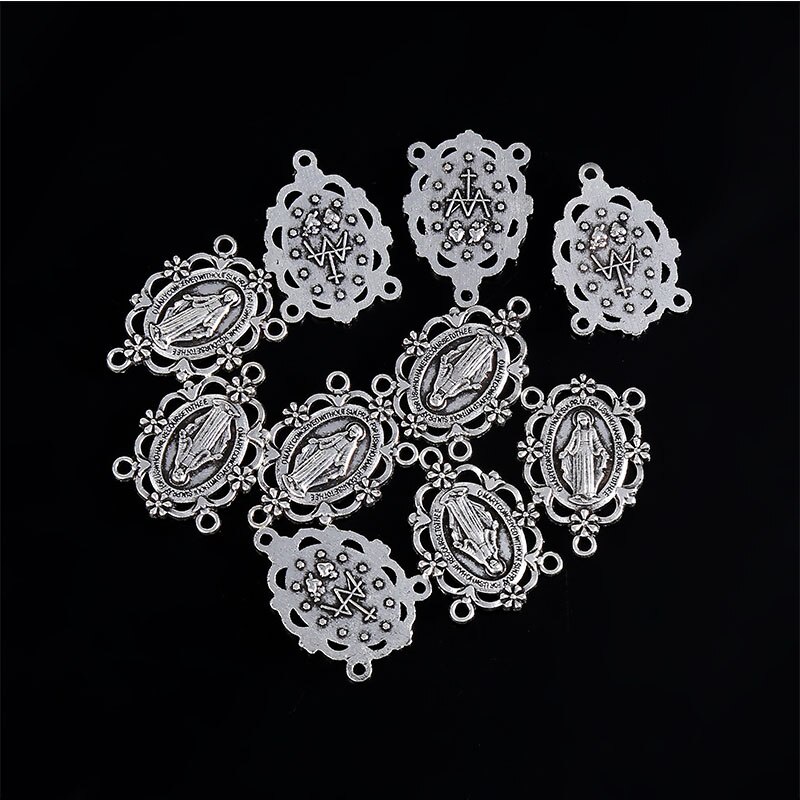 10pcs Catholic Rosary Connector Many Jesus Christ Statue Necklace ...