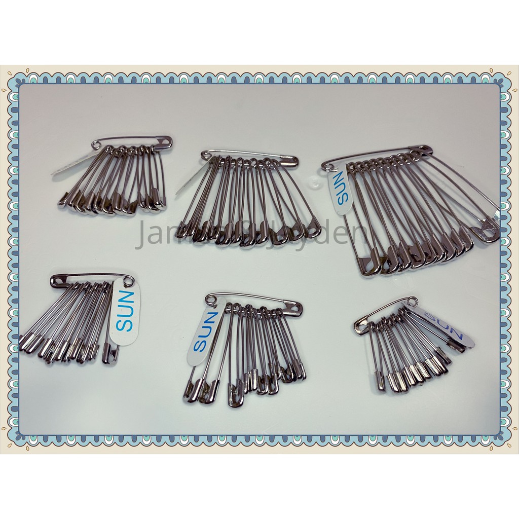 [12pcs] Good Quality Safety Pin / Pin Keselamatan - 3cm/3.2cm/3.5cm/4cm ...