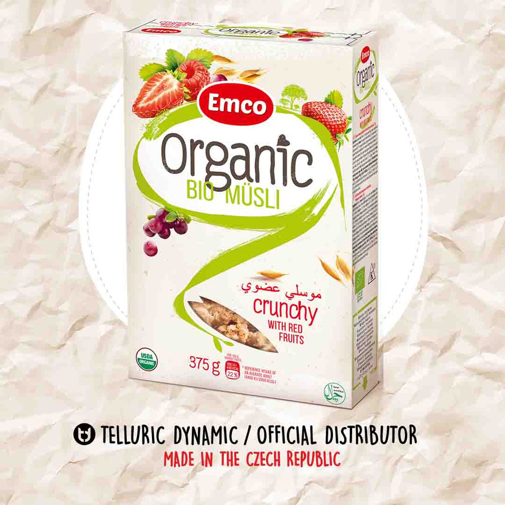 Emco Organic Crunchy Muesli with Red Fruits 375gm | Shopee Malaysia
