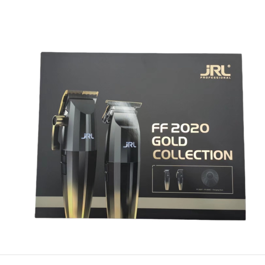 JRL FreshFade 2020 Gold Collection Combo Set ( Hair Clipper + Hair Trimmer ) Cordless 2020C-G ...