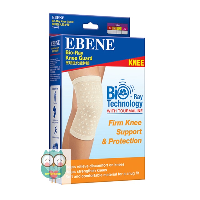 Ebene Knee Guard with Bio-Ray &Tourmaline (1 Pair) Knee Support Knee ...