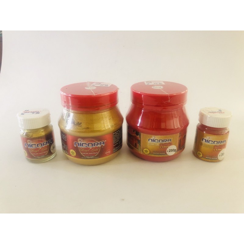 金粉漆 红粉漆 水性 Red/Gold Water Borne Paint | Shopee Malaysia