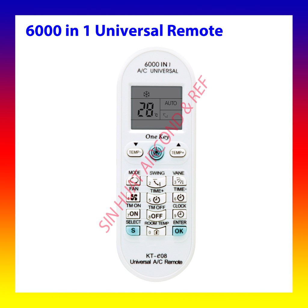 6000 in 1 Universal Ac Remote Aircond Multi Remote Air Condtioner ...