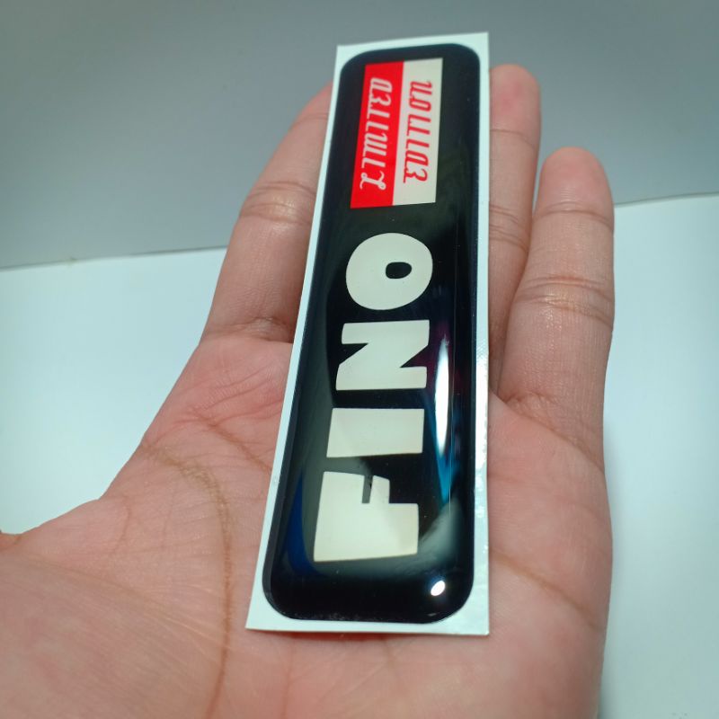 Fino LIMITED EDITION Emblem sticker Embossed Flexible resin | Shopee ...
