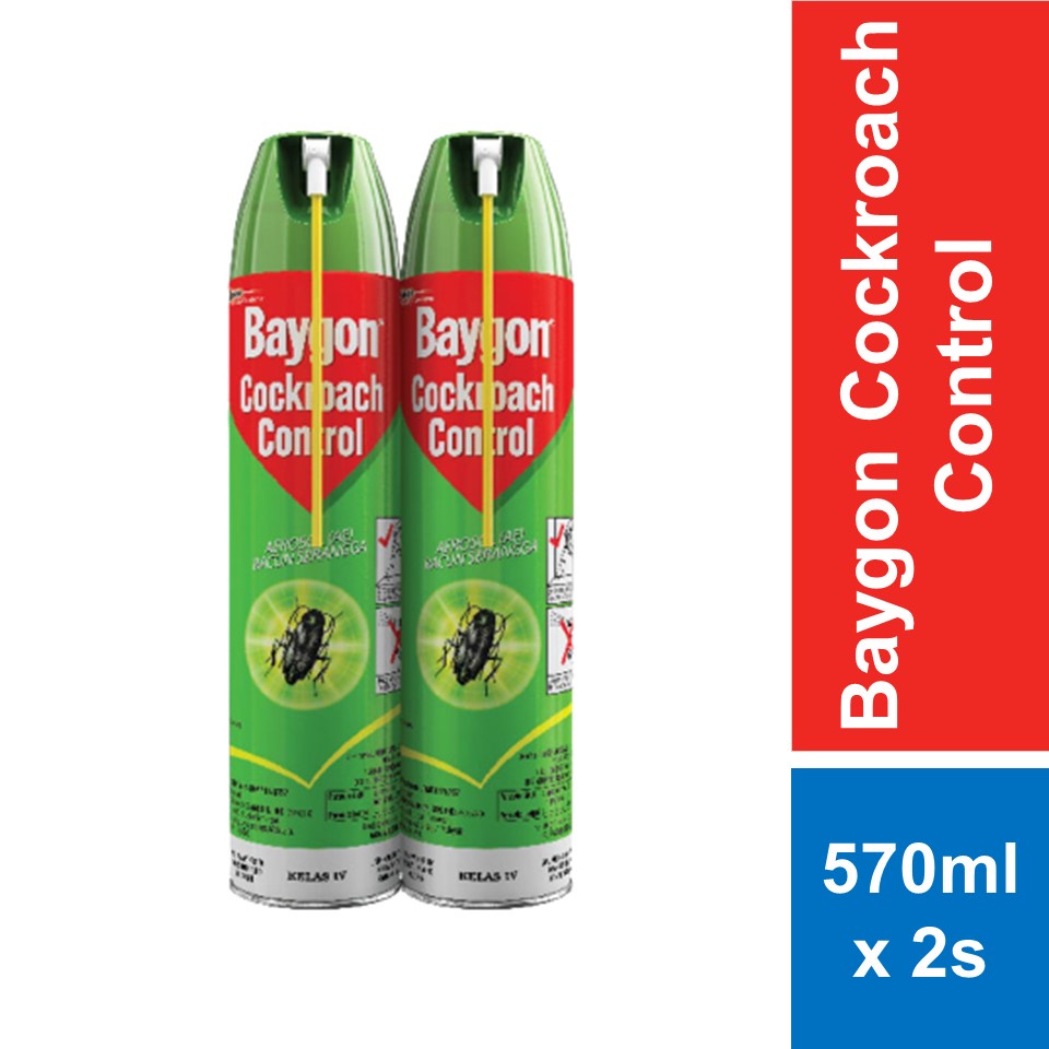 Baygon Cockroach Control 570ml Twinpack | Shopee Malaysia