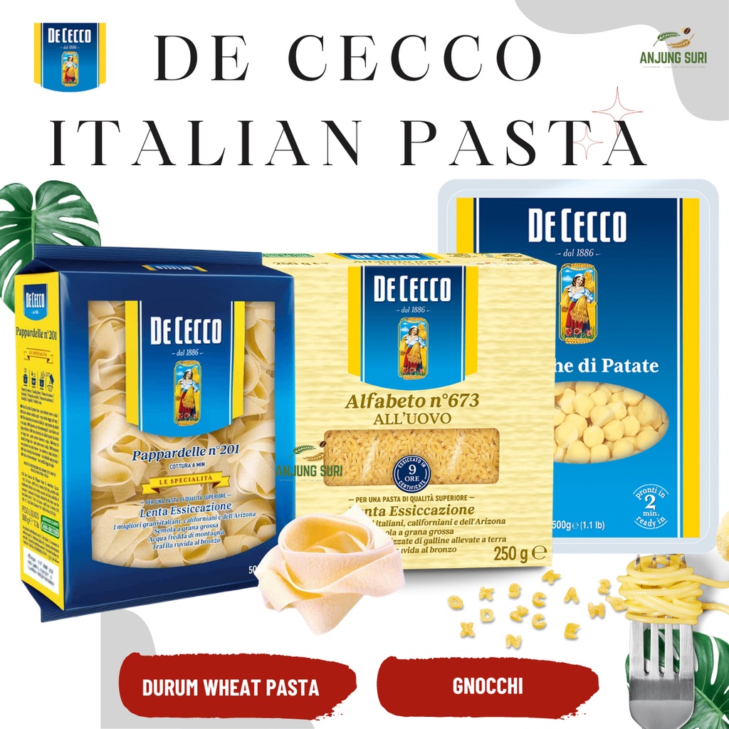 Italian De Cecco Durum Wheat Pasta Fusilli Pasta Penne Rigate Alfabeto ...