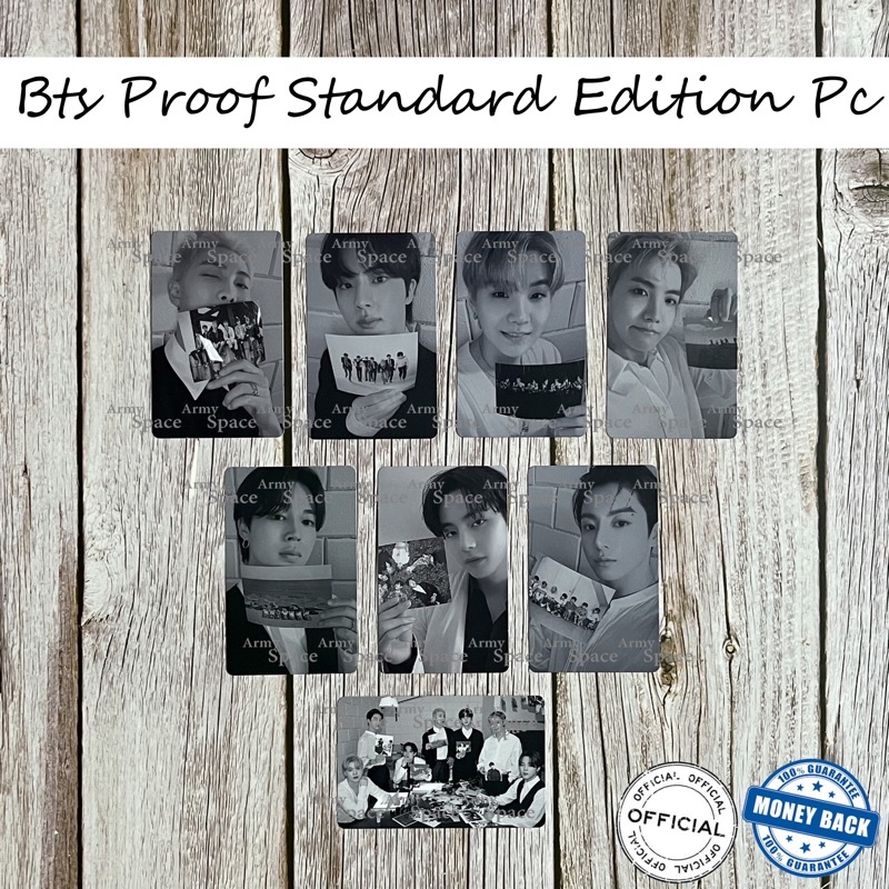 [READYSTOCK] OFFICIAL BTS PROOF STANDARD EDITION PHOTOCARD PC | Shopee Malaysia
