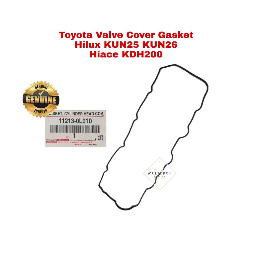 Toyota Valve Cover Gasket 11213-0L010 Hilux KUN25 KUN26 KDN165 KDN190 ...