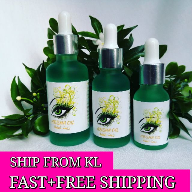 ABSHA HAIR AND EYELASHES GROWING OIL | Shopee Malaysia