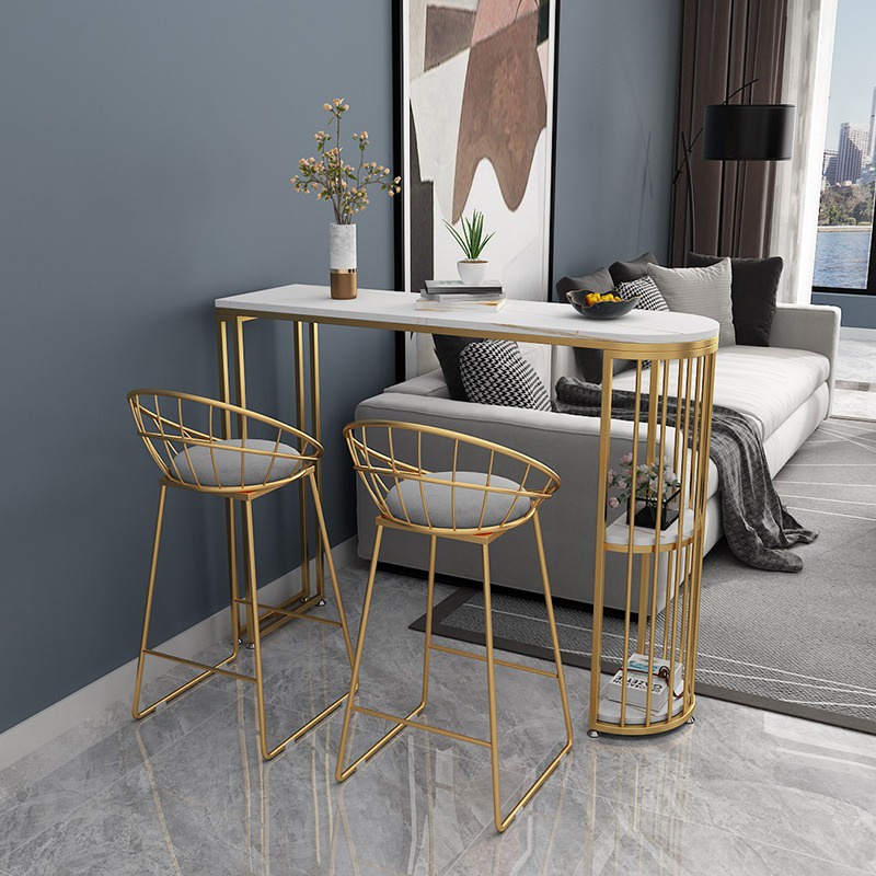 Sintered Stone Home Bar Table And Chairs | Murah Fesyen Bar Meja dan ...