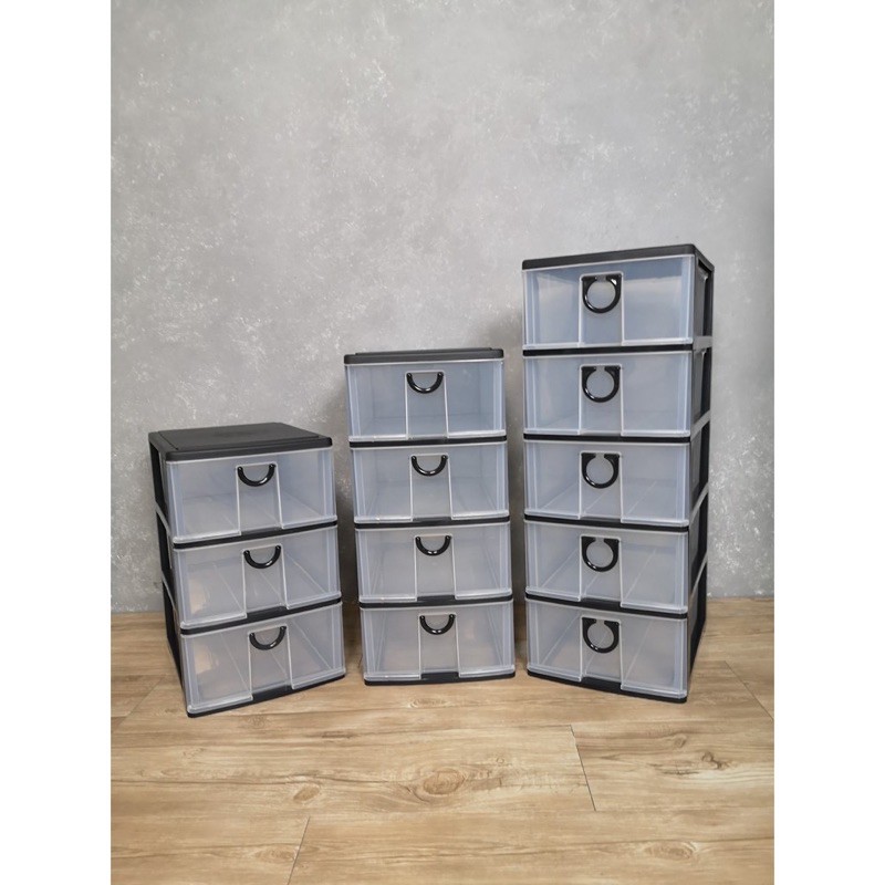 [Made In Malaysia] 3/4/5 Tier Medium Size Modern Storage Durable Clear ...
