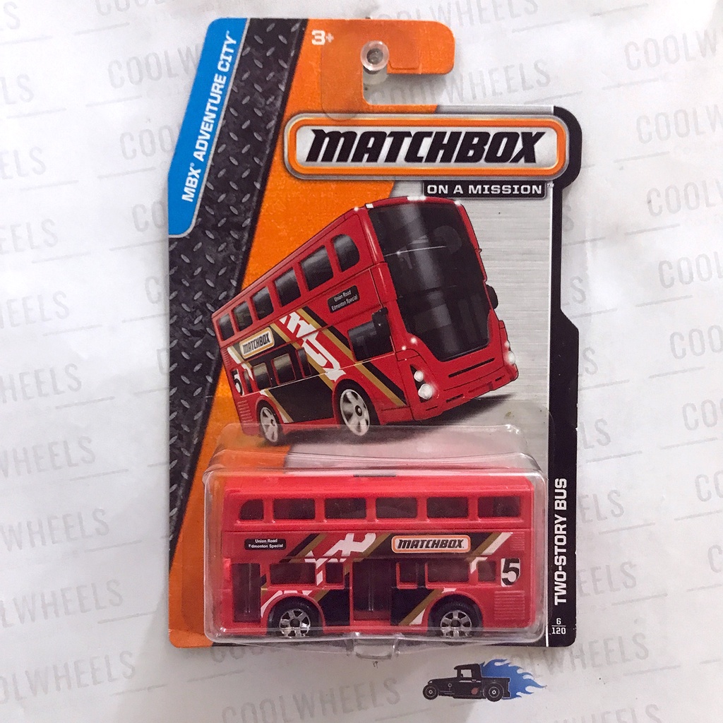 Matchbox 2014 Two-Story Bus - Red (Dent Blister) | Shopee Malaysia