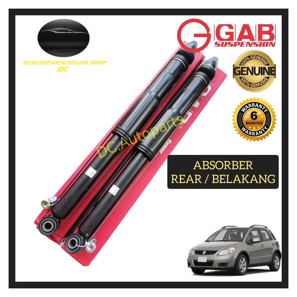 ORIGINAL GAB SUPER ABSORBER SUZUKI SX4 2006> REAR / BELAKANG SHOCK ...