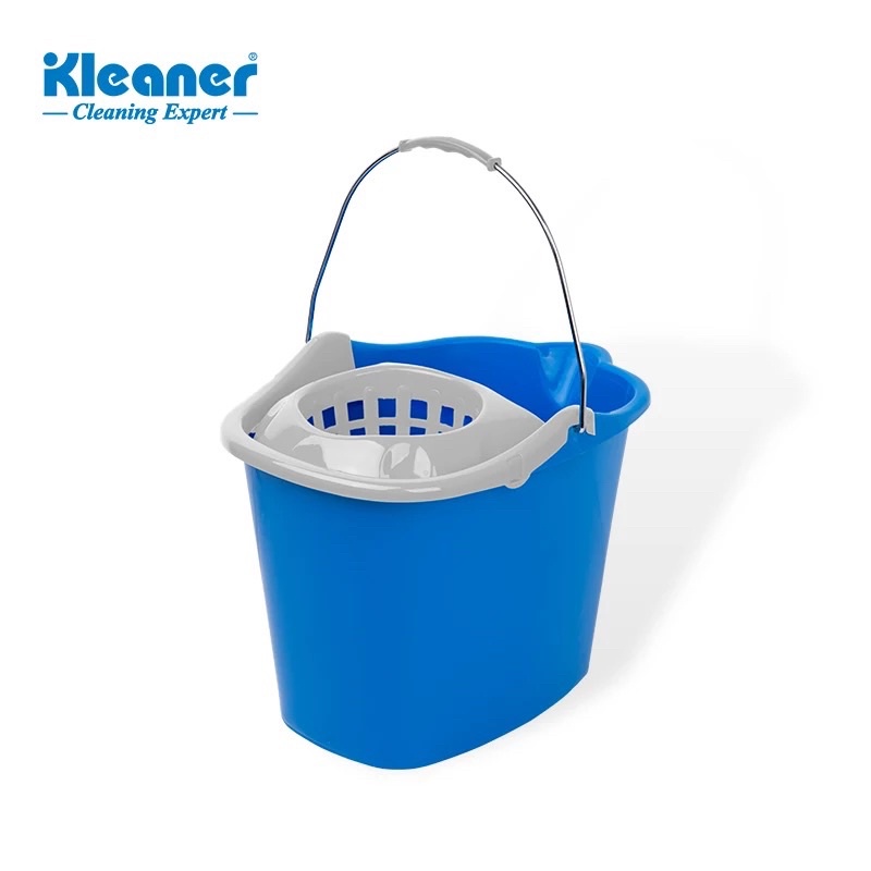 KLEANER 15L Squeeze Bucket with Wheels | Shopee Malaysia