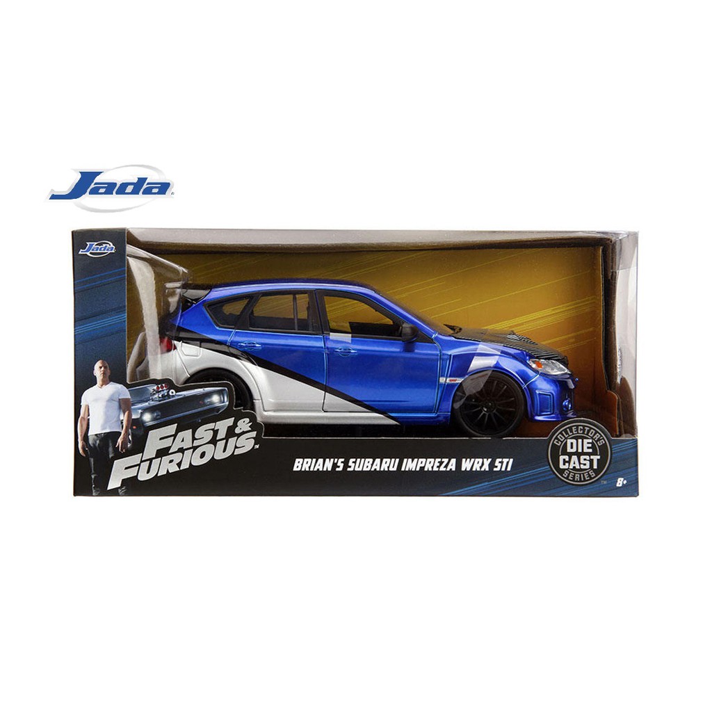 JADA 1:24 METAL DIE CAST FAST & FURIOUS BRIAN'S SUBARU IMPREZA WRX STI (BLUE) CAR MODEL ...