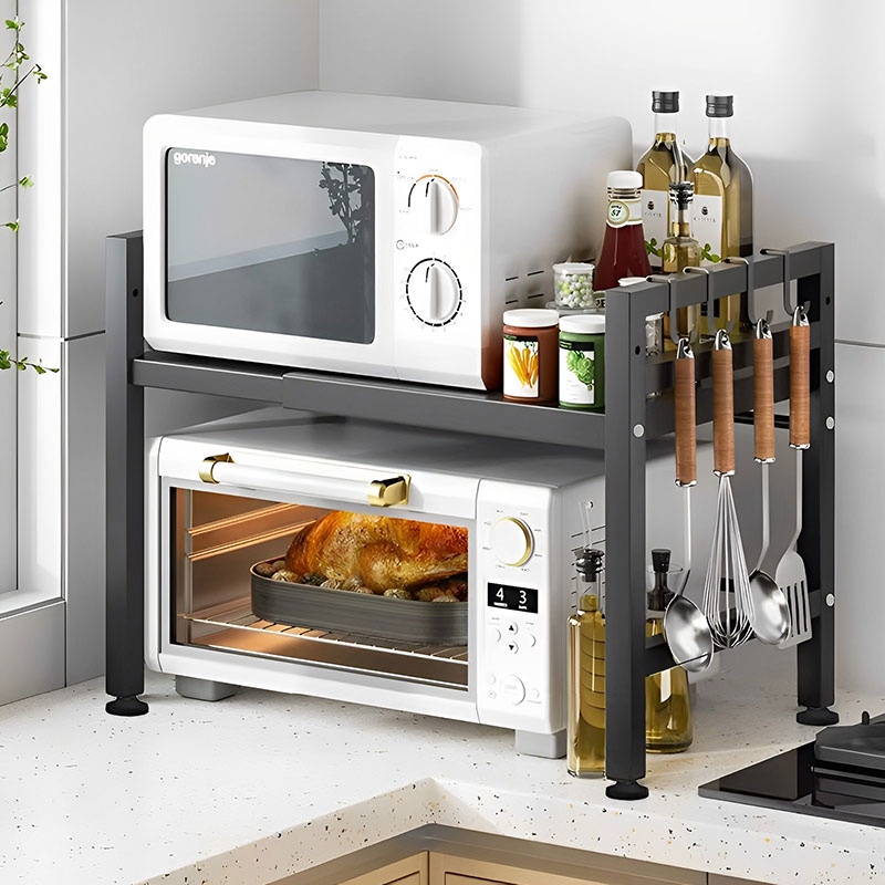 PACKONE Microwave Rack Adjustable Oven Rack Expandable for Kitchen ...