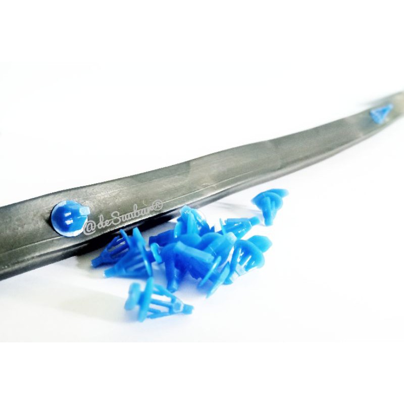 Auto Fastener Blue For Car Door/Bonnet Sealing Strip Klip Getah Pintu ...