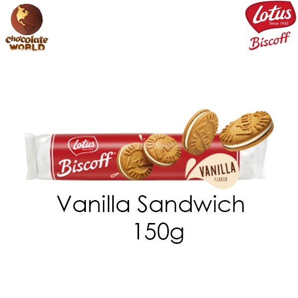 Lotus Biscoff Vanilla Sandwich Biscuit 150g (Made in EU) | Shopee Malaysia