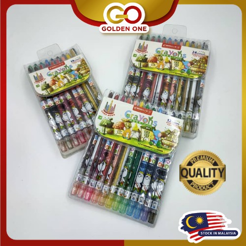 CHANGLI Children's Long Rotary Crayon/Rotary Crayons Set Non-Toxic ...