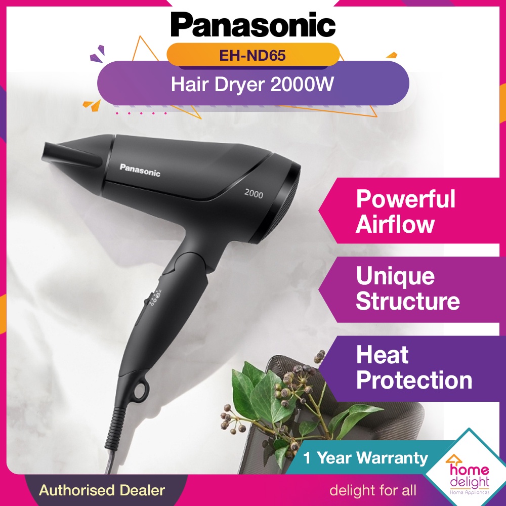 Panasonic Hair Dryer 2000W [ EH-ND65 / EH-ND65-K655 ] | Shopee Malaysia