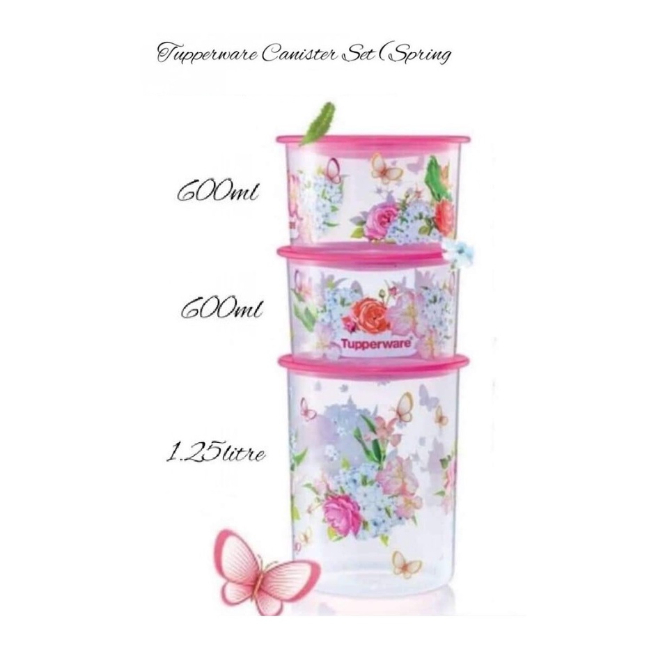 Tupperware One Touch Set Food Container Snack Storage Bekas Makanan Air ...