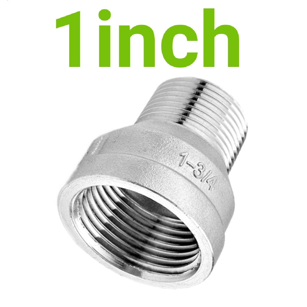 Stainless Steel 304 DN25 1'' inch inci Elbow Socket Nipple Tee Union Elbow holder End cap Plug ...