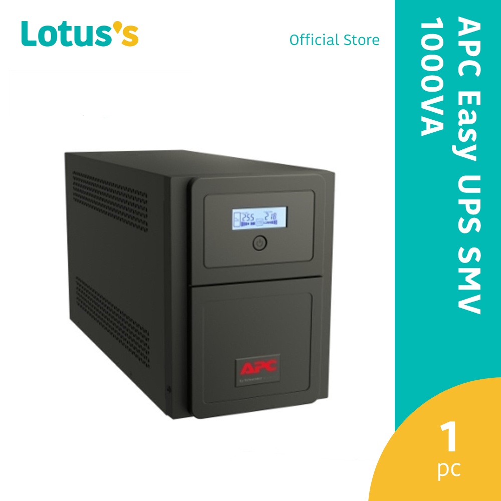 APC Easy UPS SMV 1000VA, Universal Outlet, 230V (SMV1000I-MS) - Black | Shopee Malaysia
