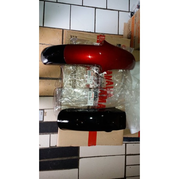 MERAH Rx King Red Front And Rear Fender Original Yamaha Front And Rear ...