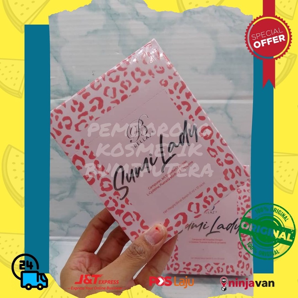 BELLAZ SUMI LADY - CAMPURAN JELI STRAWBERI DAN LAIN || 10 SACHET PER ...