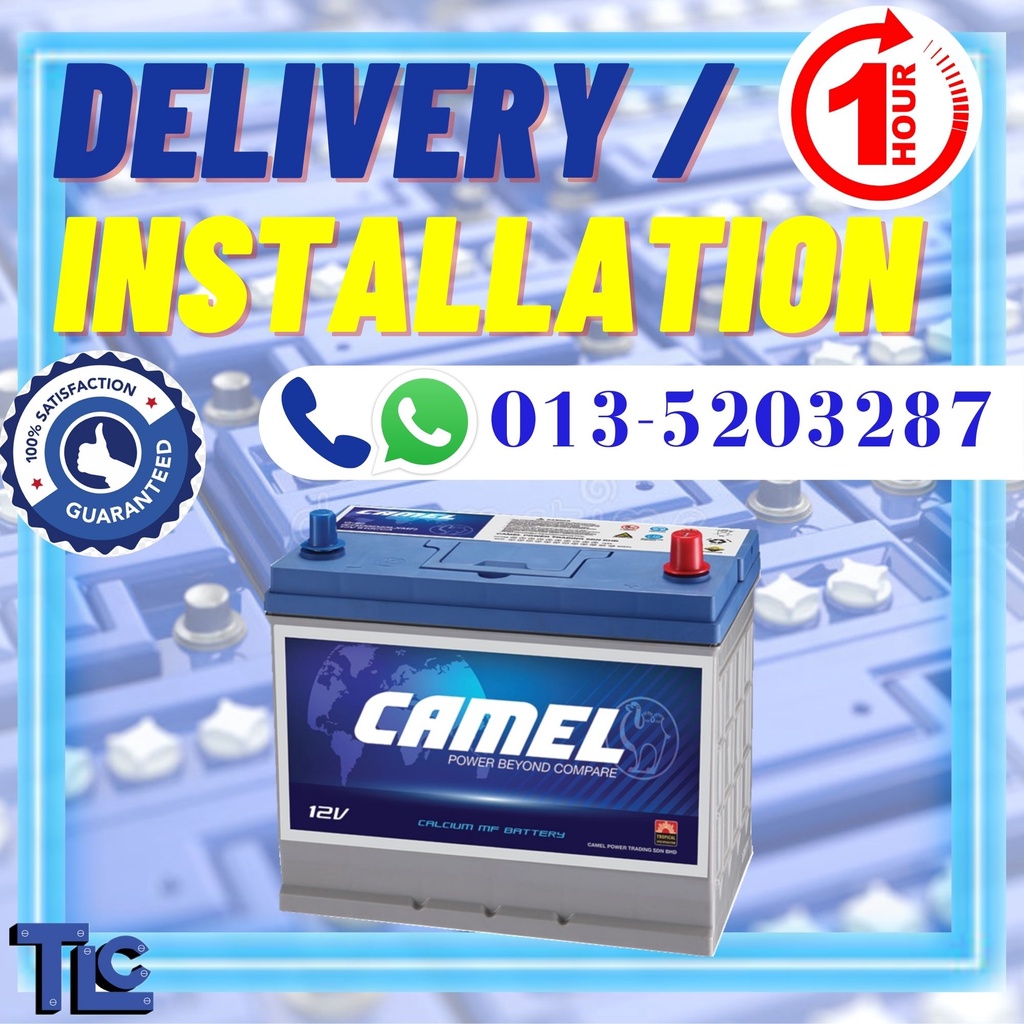 [CAR BATTERY] CAMEL STANDARD 50B24R/LS (NS60S NS60LS ) MAINTENANCE FREE ...