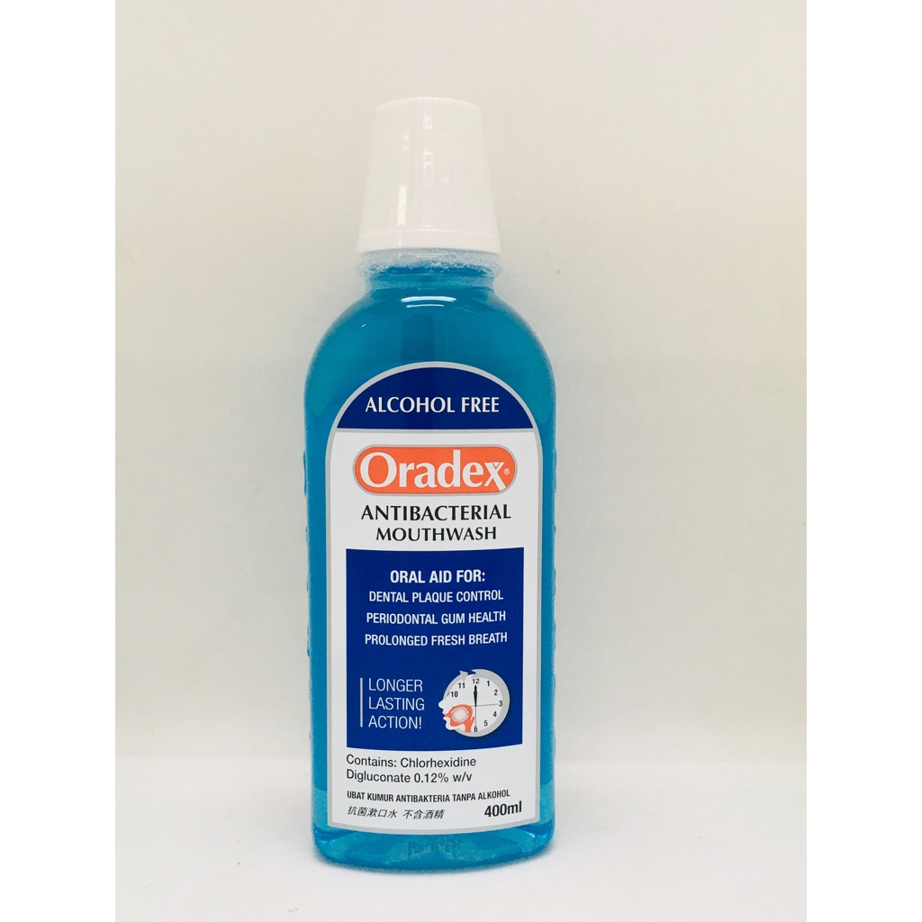 Oradex Antibacterial Mouthwash 400ml | Shopee Malaysia