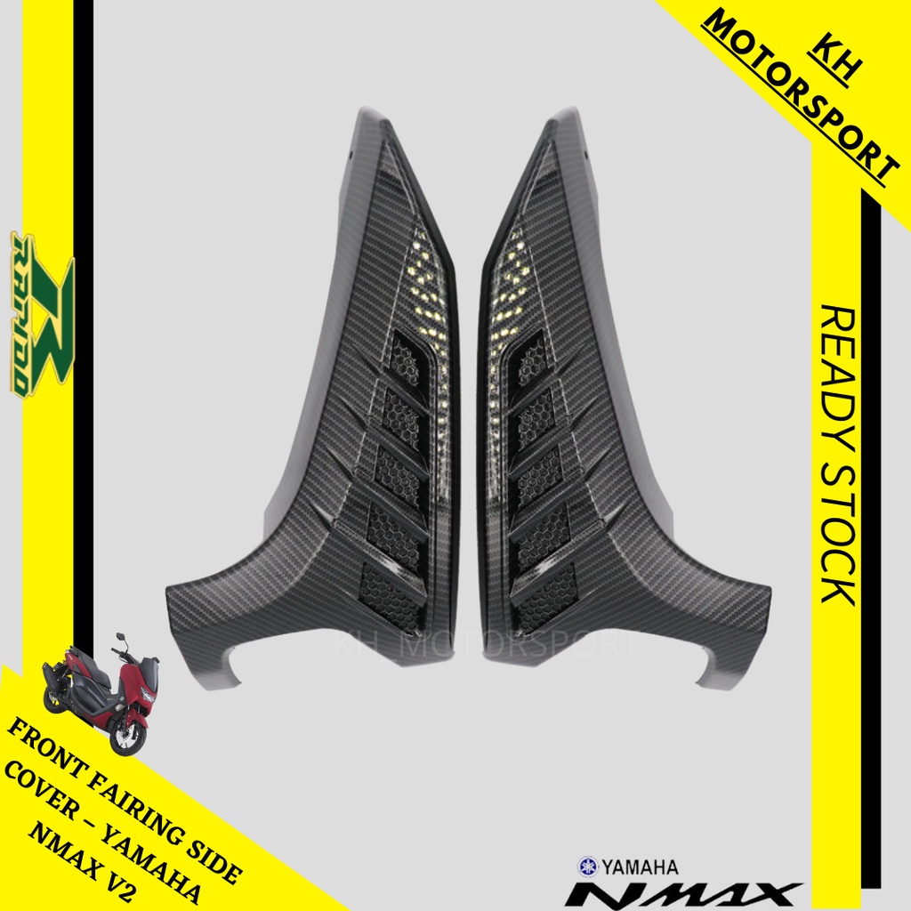 RAPIDO YAMAHA NMAX V2 CARBON FRONT FAIRING SIDE COVER | Shopee Malaysia