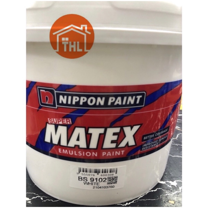 Nippon 9102 Matex Emulsion Paint 7L White # BS 9102 # | Shopee Malaysia